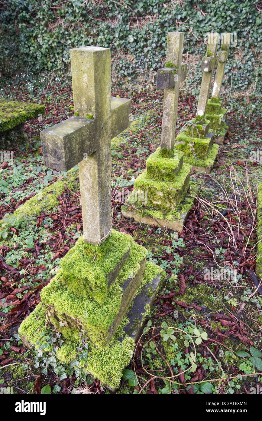 Series of crosses Long Preston Stock Photo - Alamy