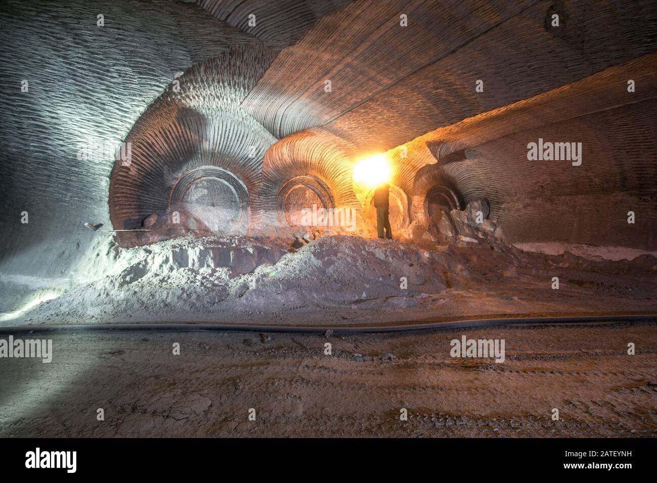 Mine machines in underground mines. Ukraine, Donetsk Stock Photo - Alamy