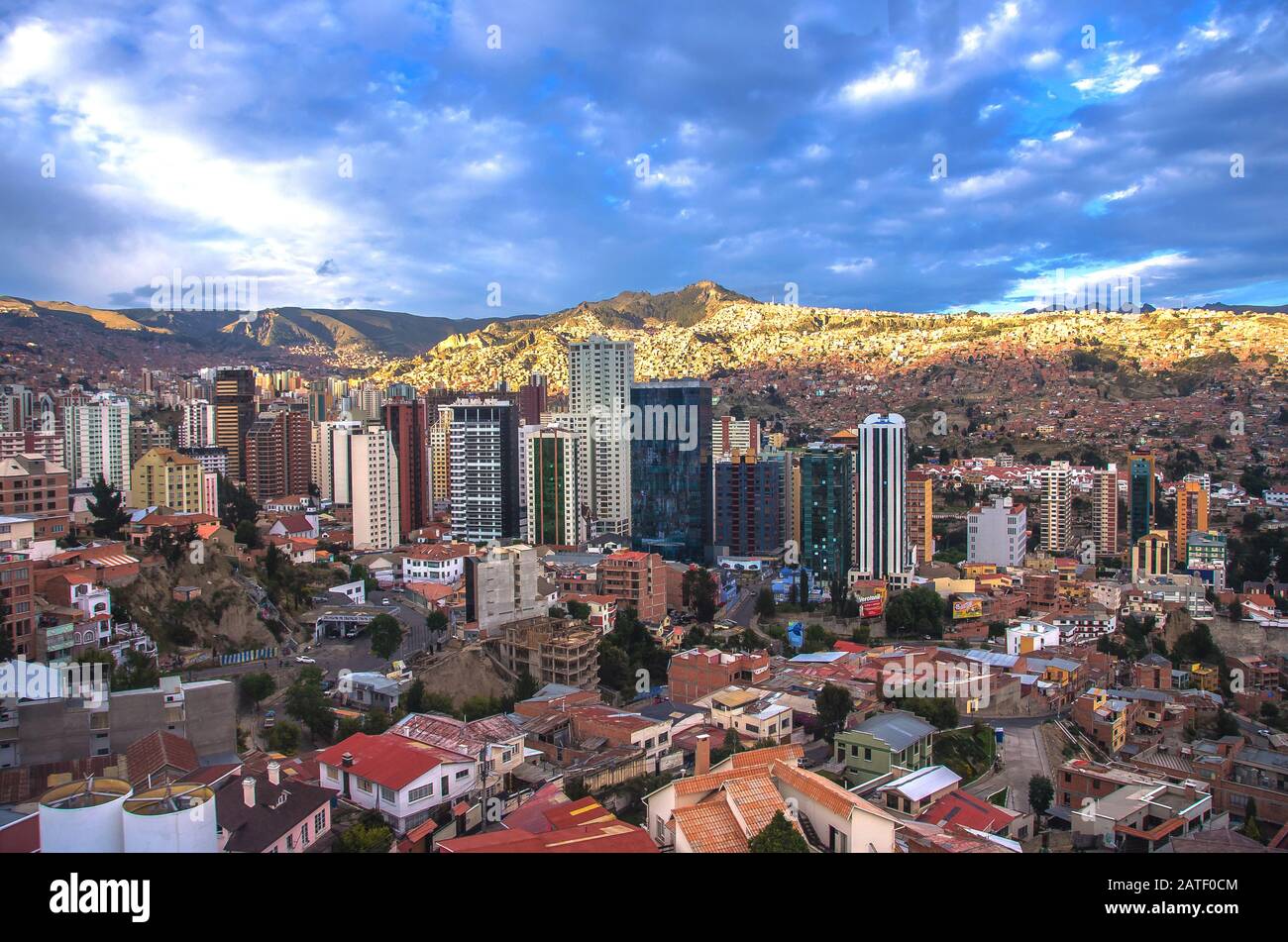Cityscape of la paz hi-res stock photography and images - Alamy