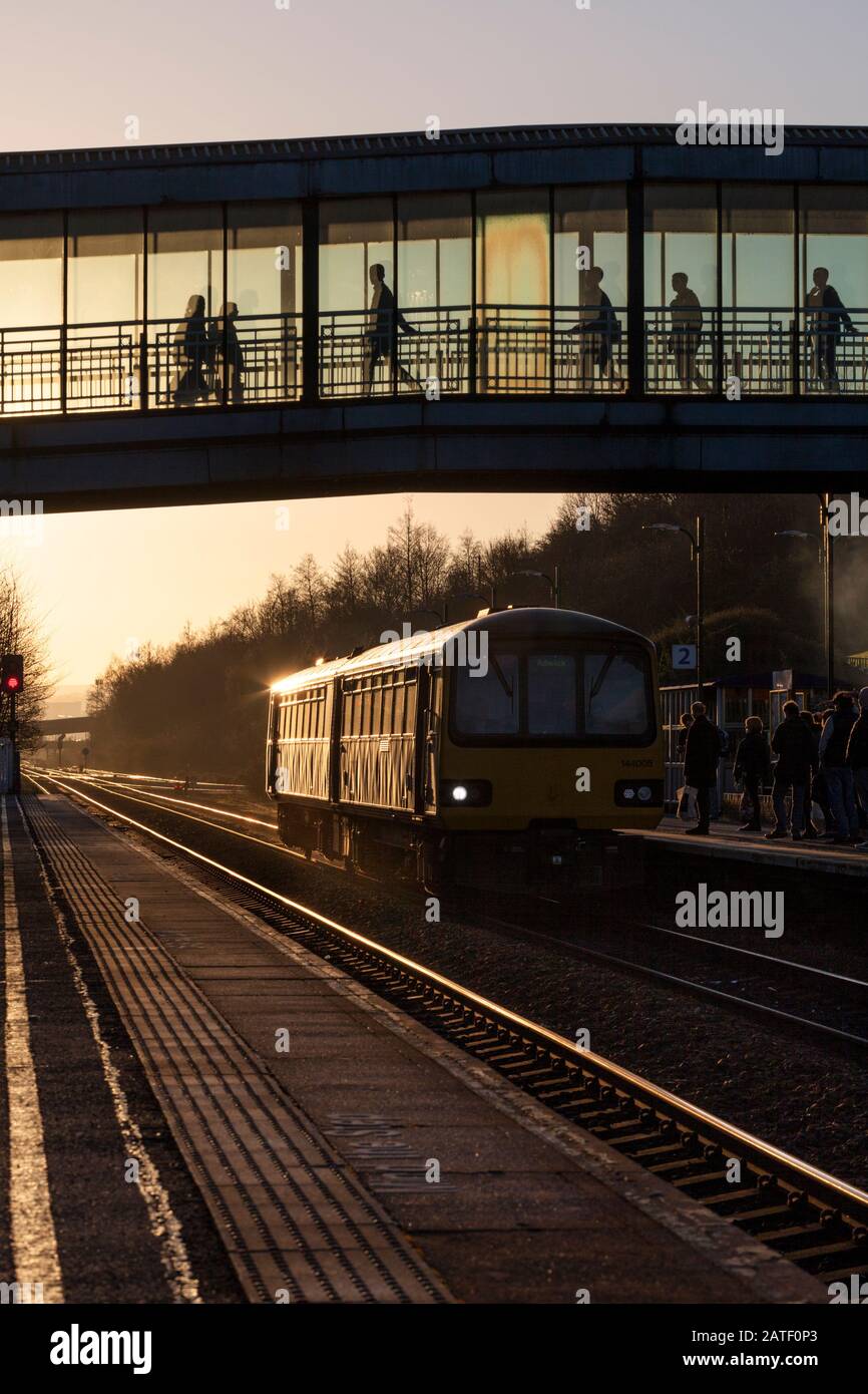 Arriva Northern Rail class 144 pacer train 144005 arriving at ...