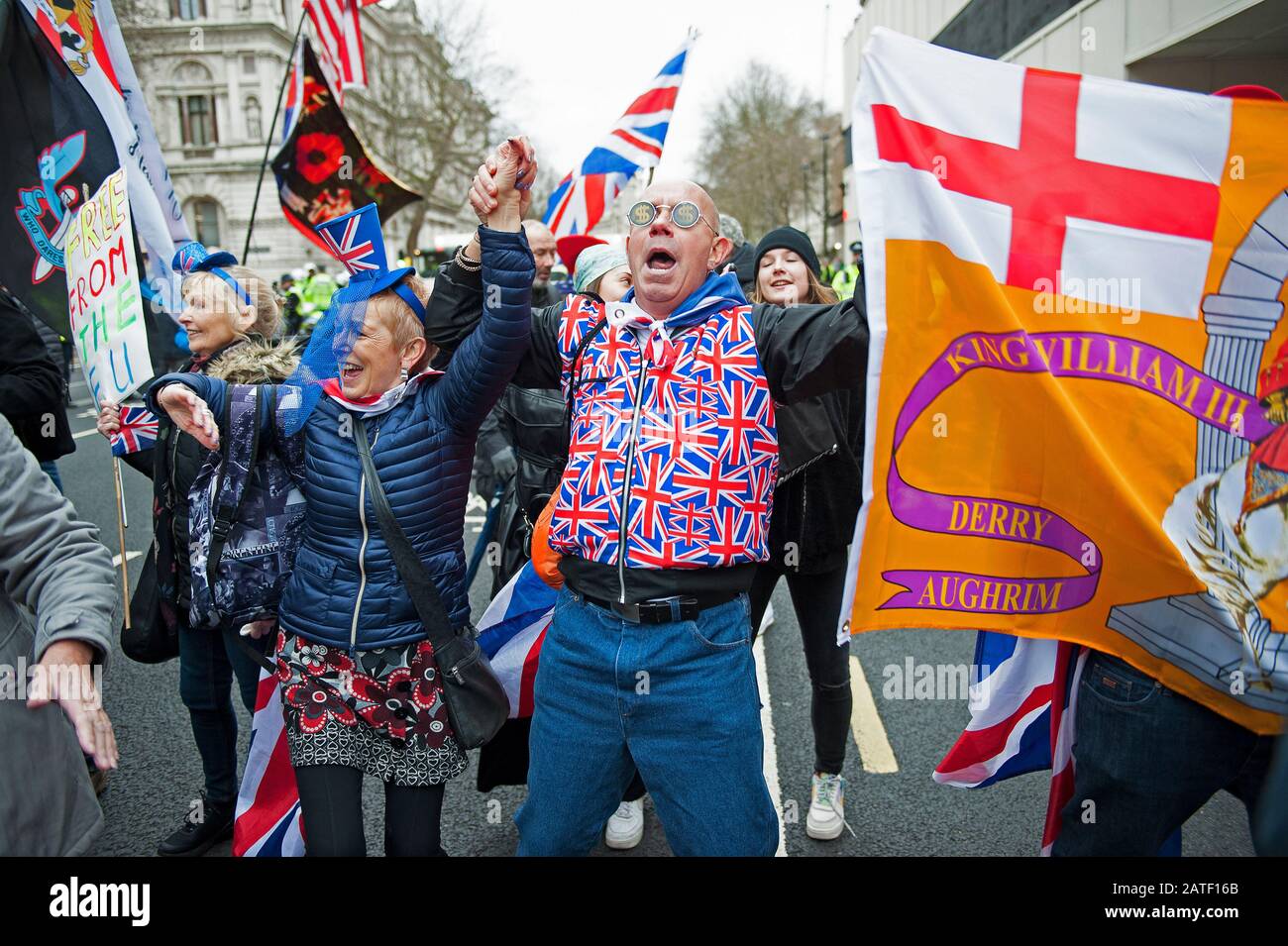 Brexit Day Celebrations Stock Photo - Alamy