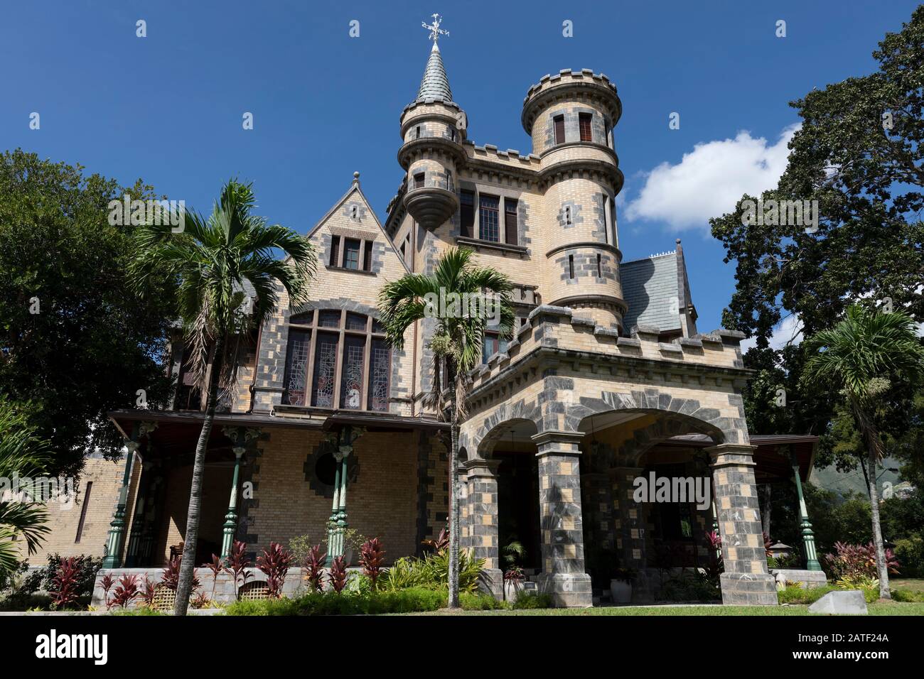 Stollmeyer's Castle, Port of Spain, Trinidad & Tobago Stock Photo - Alamy