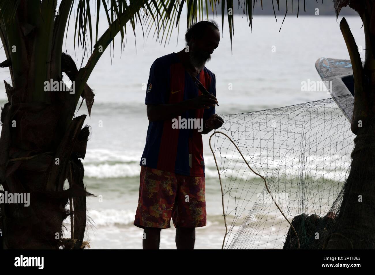 Fishermen, Maracas Beach Village, Trinidad & Tobago Stock Photo - Alamy