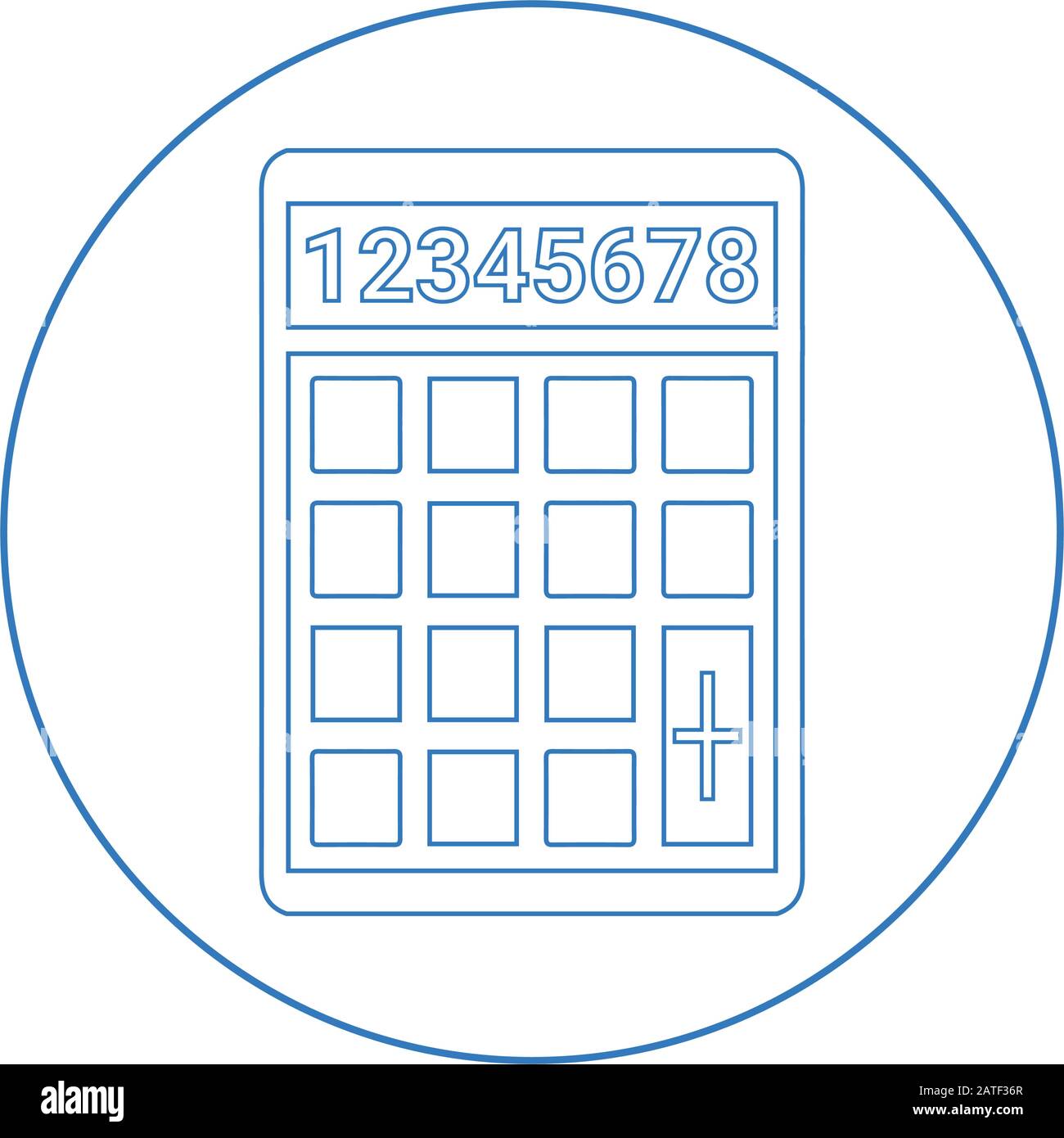 Fully editable Calculator vector icon, digital calculate machine for ...
