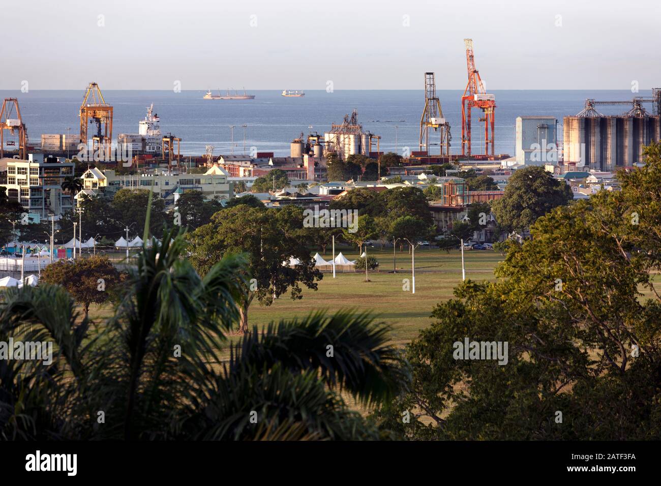 Port Of Spain Trinidad Skyline High Resolution Stock Photography and ...