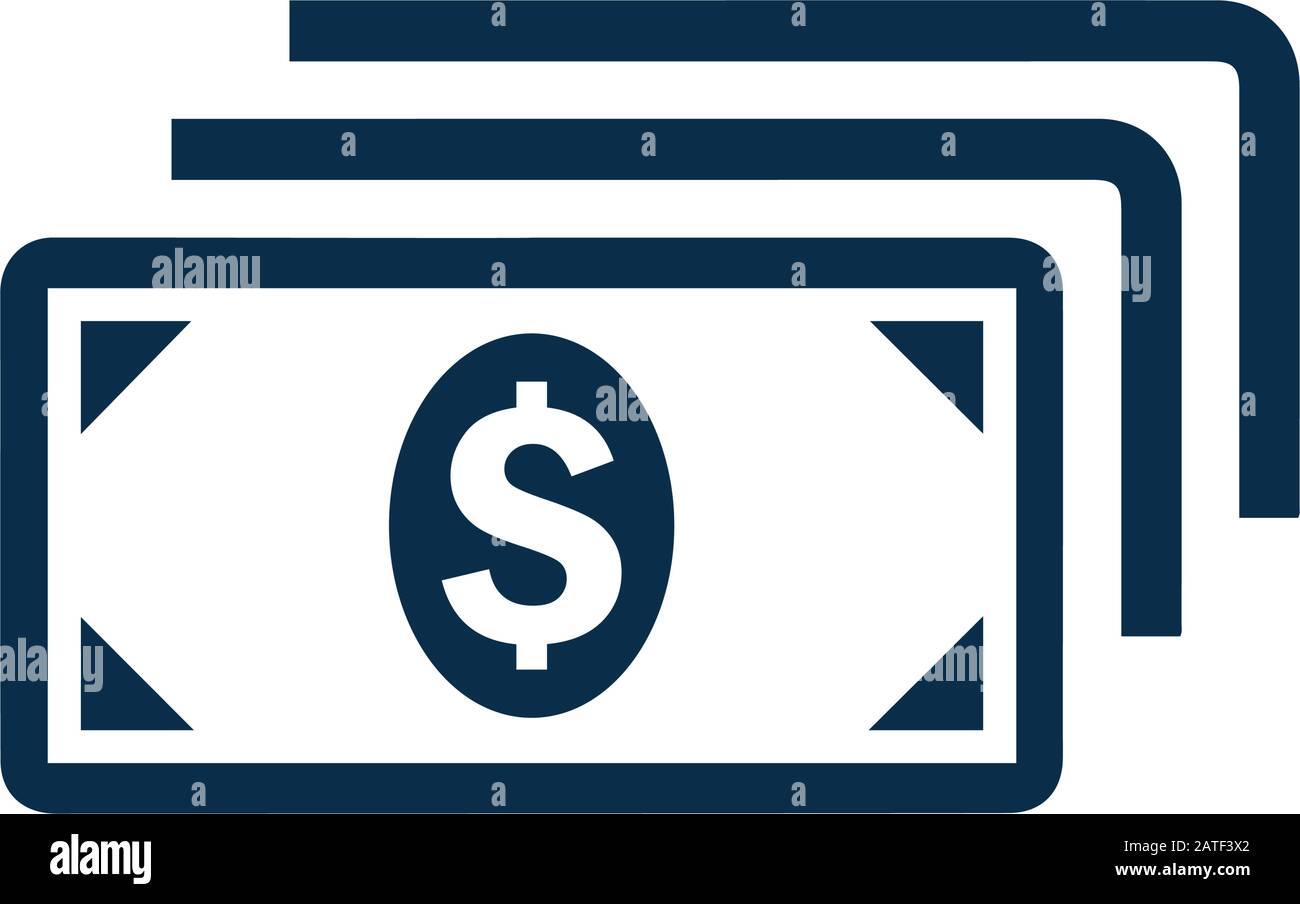 Fully editable Cash, dollar, money, bank note icon for commercial ...
