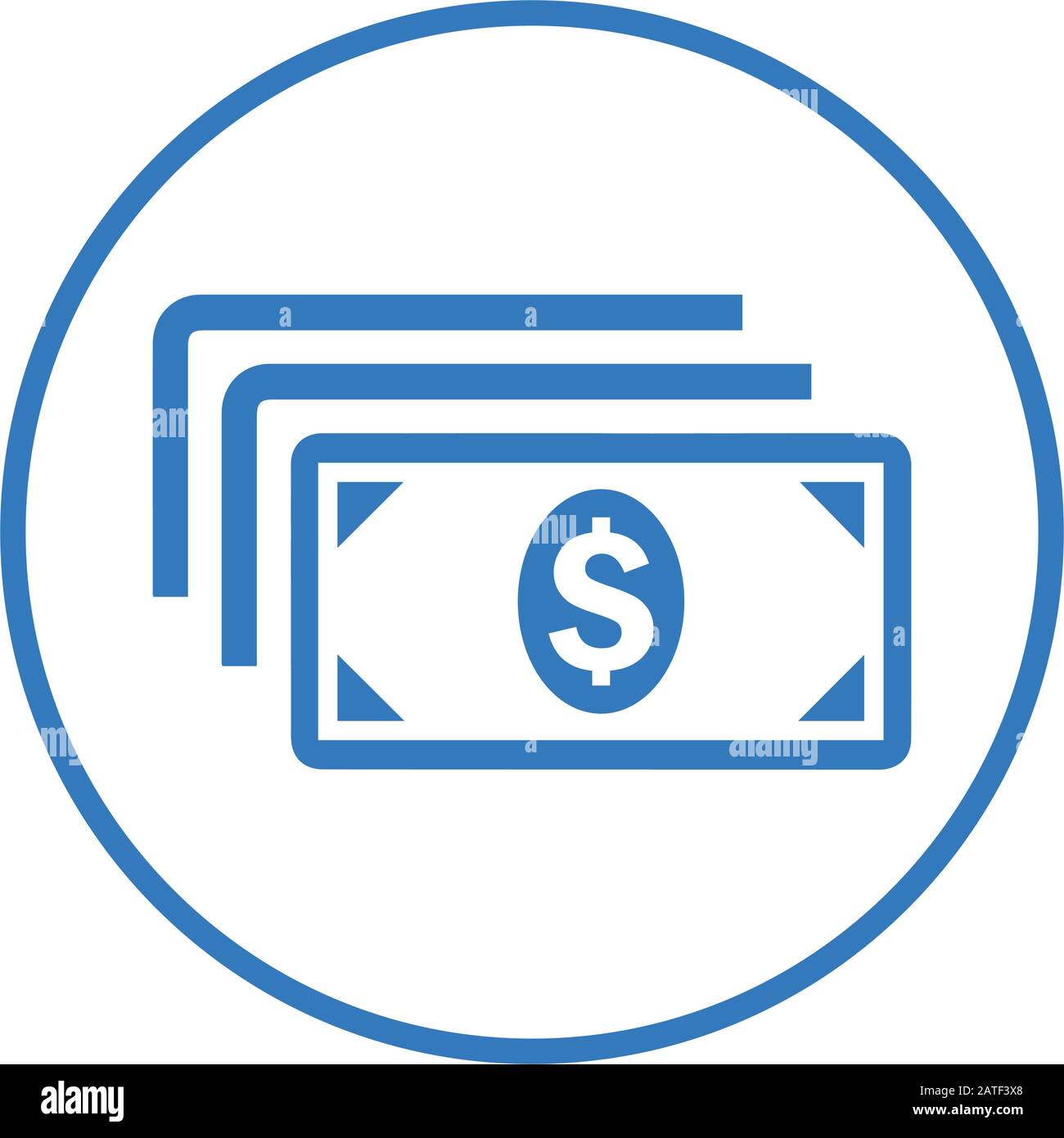 Fully editable Cash, dollar, money, bank note icon for commercial ...