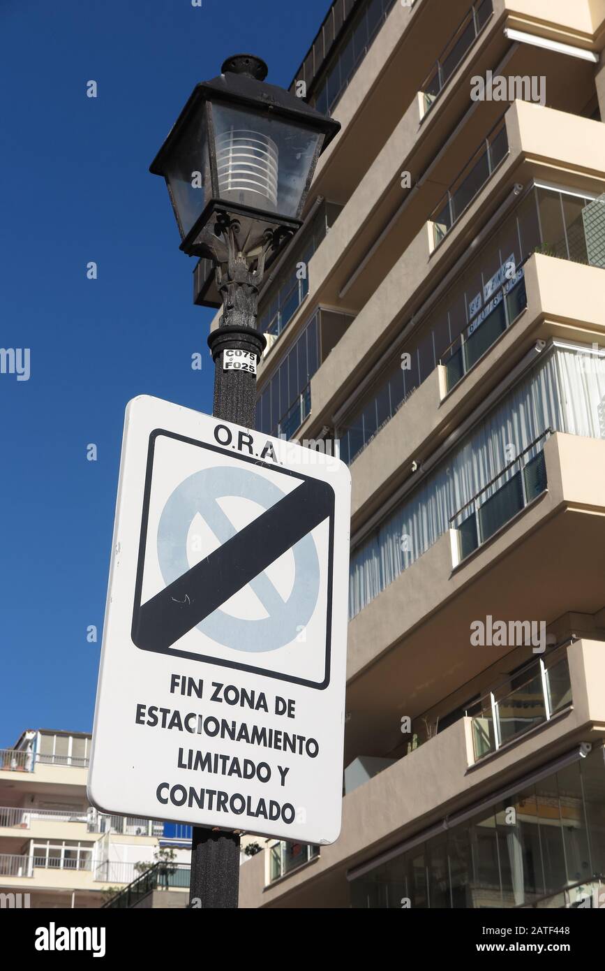 Parking restriction sign hi-res stock photography and images - Alamy