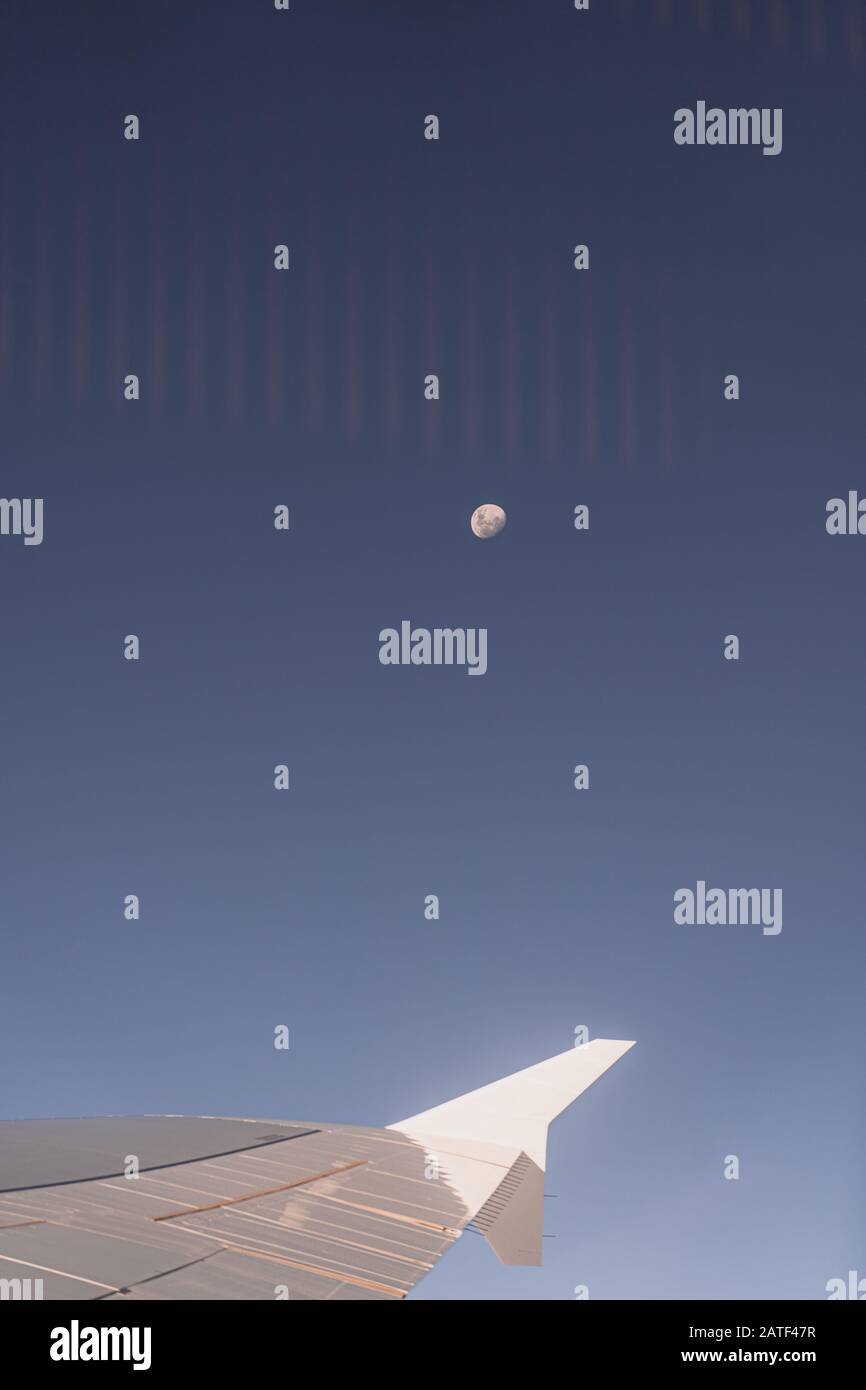Moon through a cabin window hi-res stock photography and images - Alamy