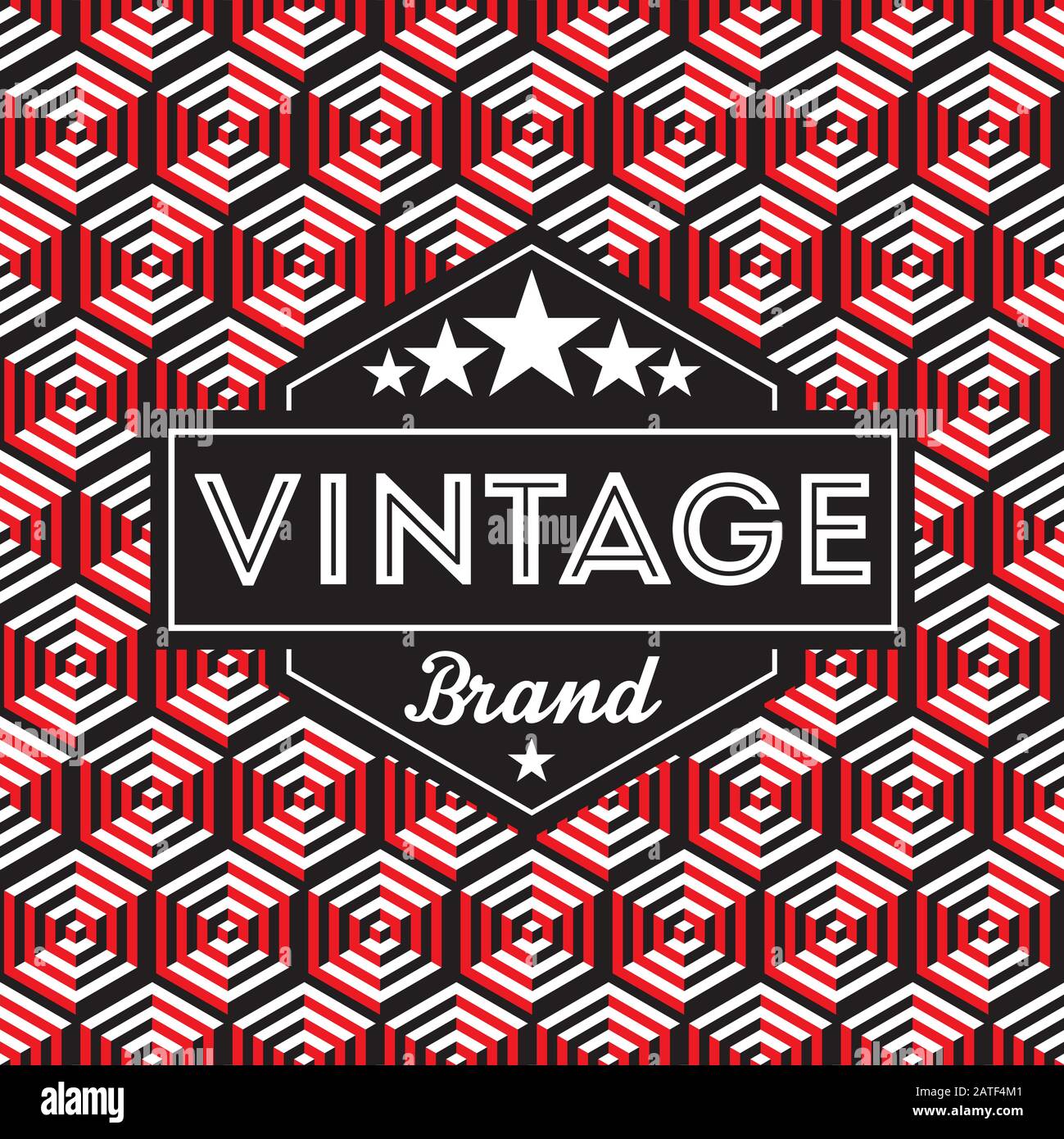 Vintage label with seamless pattern background. Ideal for packaging ...