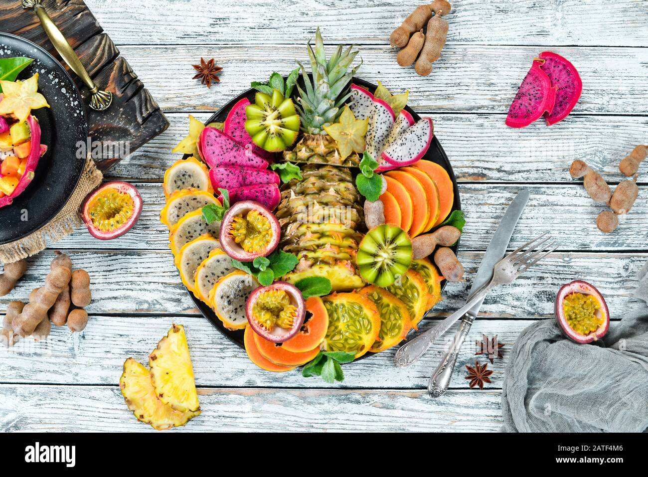 Caribbean dessert, plate hi-res stock photography and images - Alamy