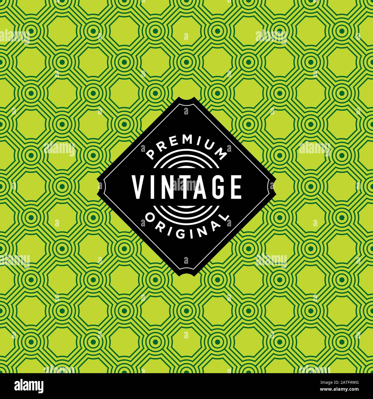 Vintage label with seamless pattern background. Ideal for packaging ...