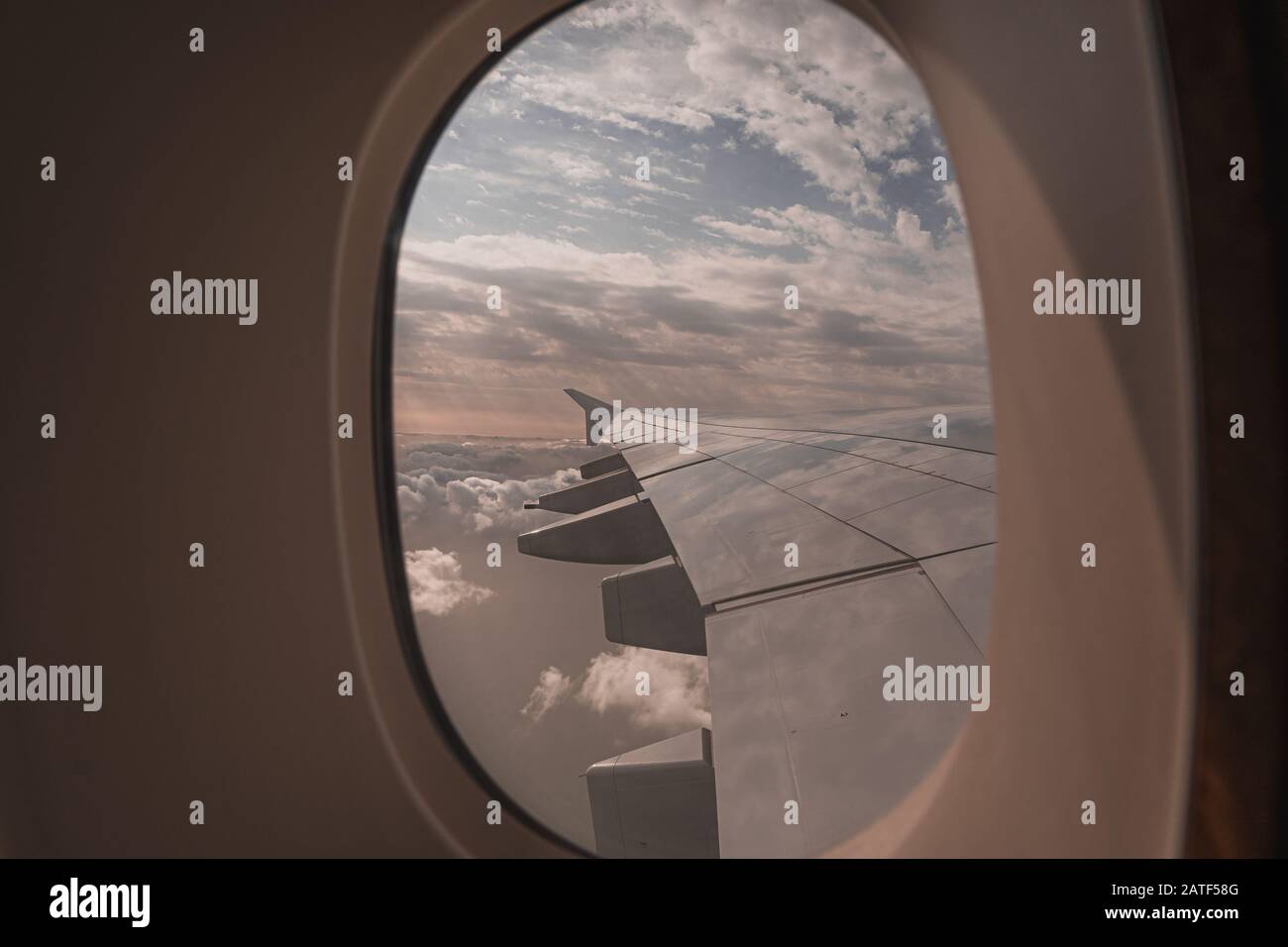 looking outside an airplane window Stock Photo - Alamy