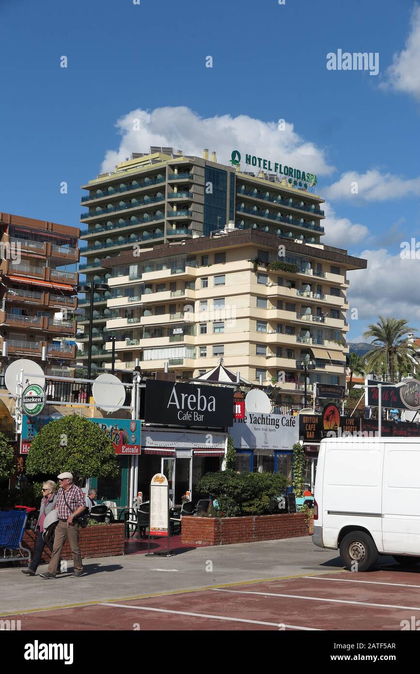 Seafront hotels, Fuengirola , Costa del Sol, Spain Stock Photo - Alamy