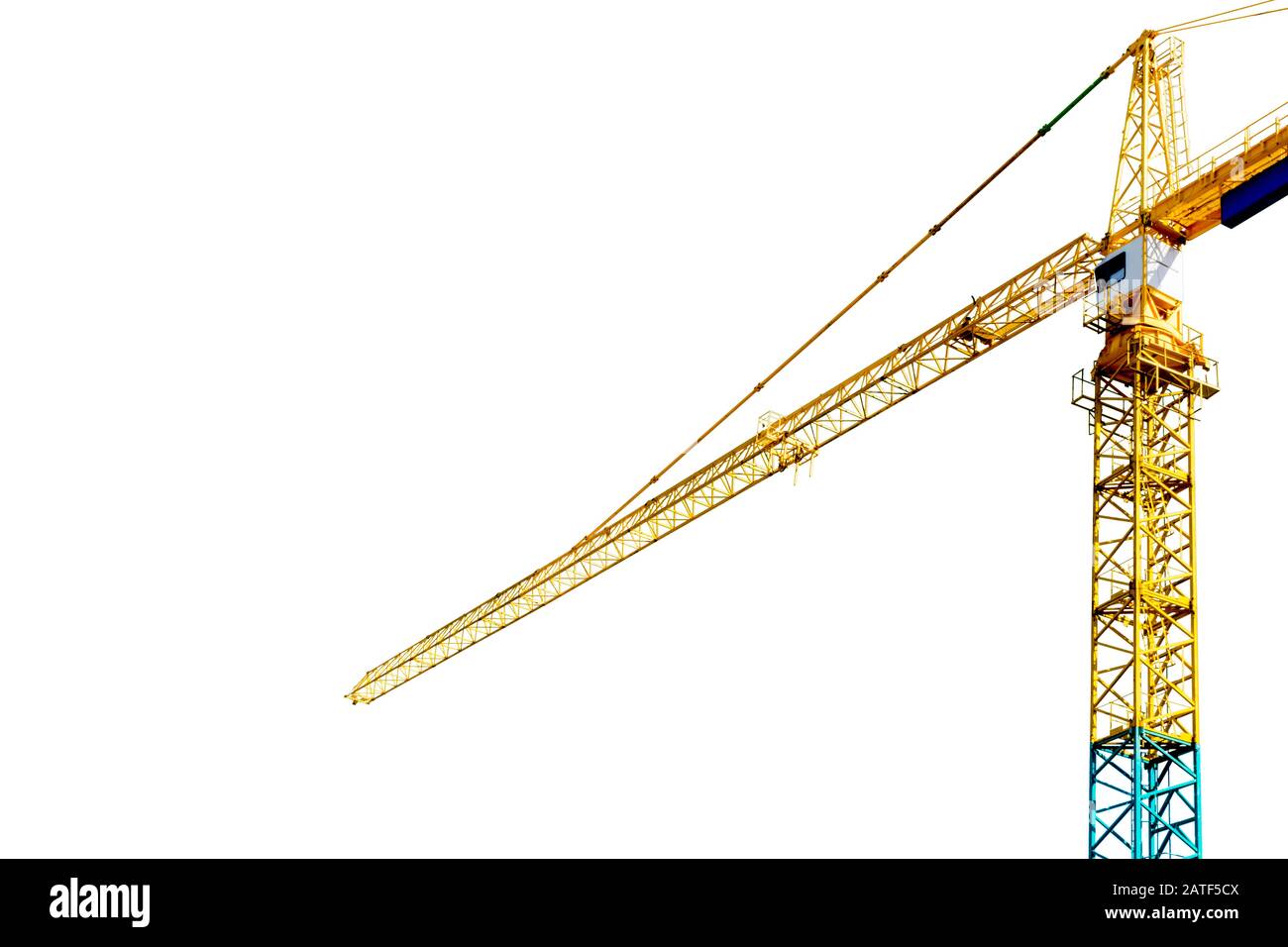 Yellow girder crane Cut Out Stock Images & Pictures - Alamy