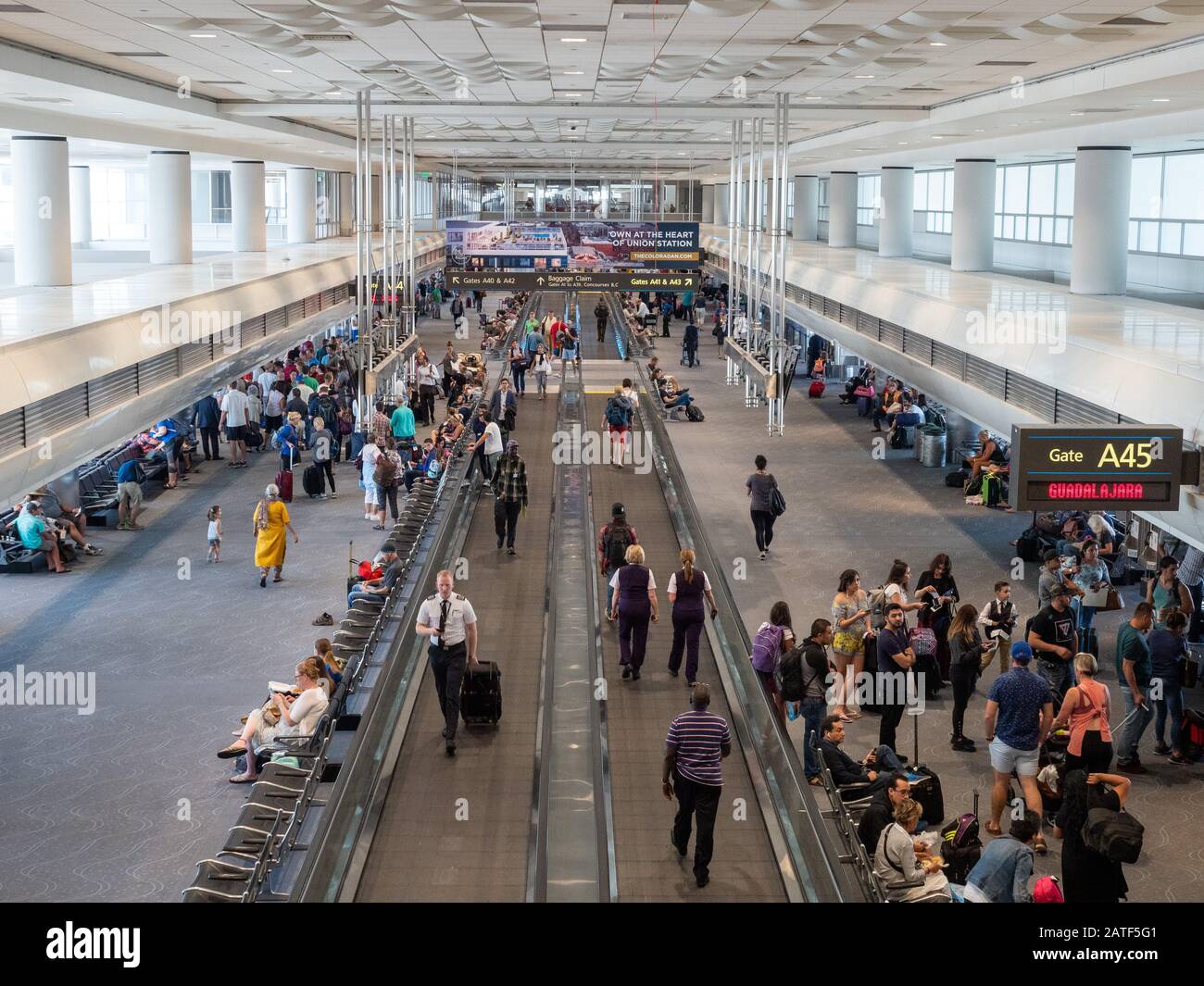Busy Airport Terminal Gate