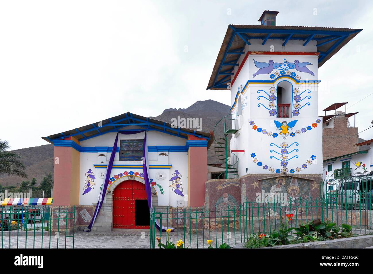Antioquia, Lima. November 2, 2019 - visit the populated center of Antioquia, showing the essence ...
