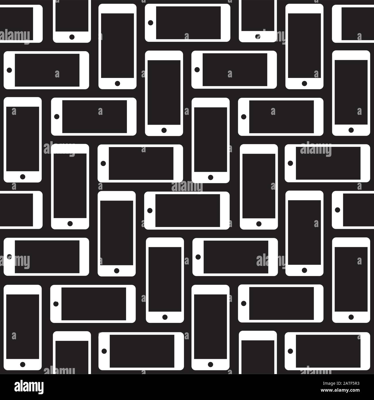 Seamless Smartphone Cellphone Mobile Device Background Stock Vector ...