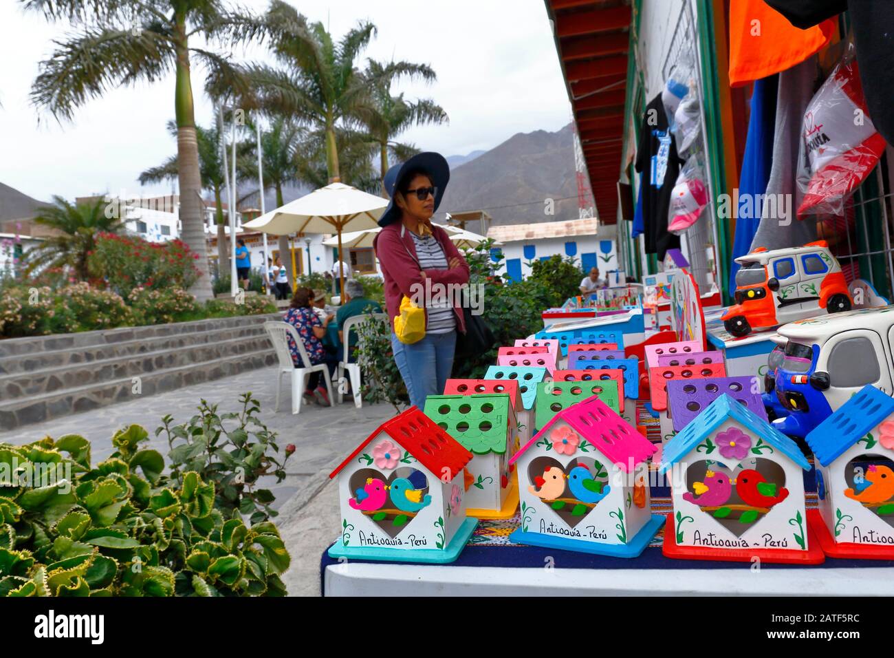 Antioquia, Lima. November 2, 2019 - visit the populated center of Antioquia, showing the essence ...
