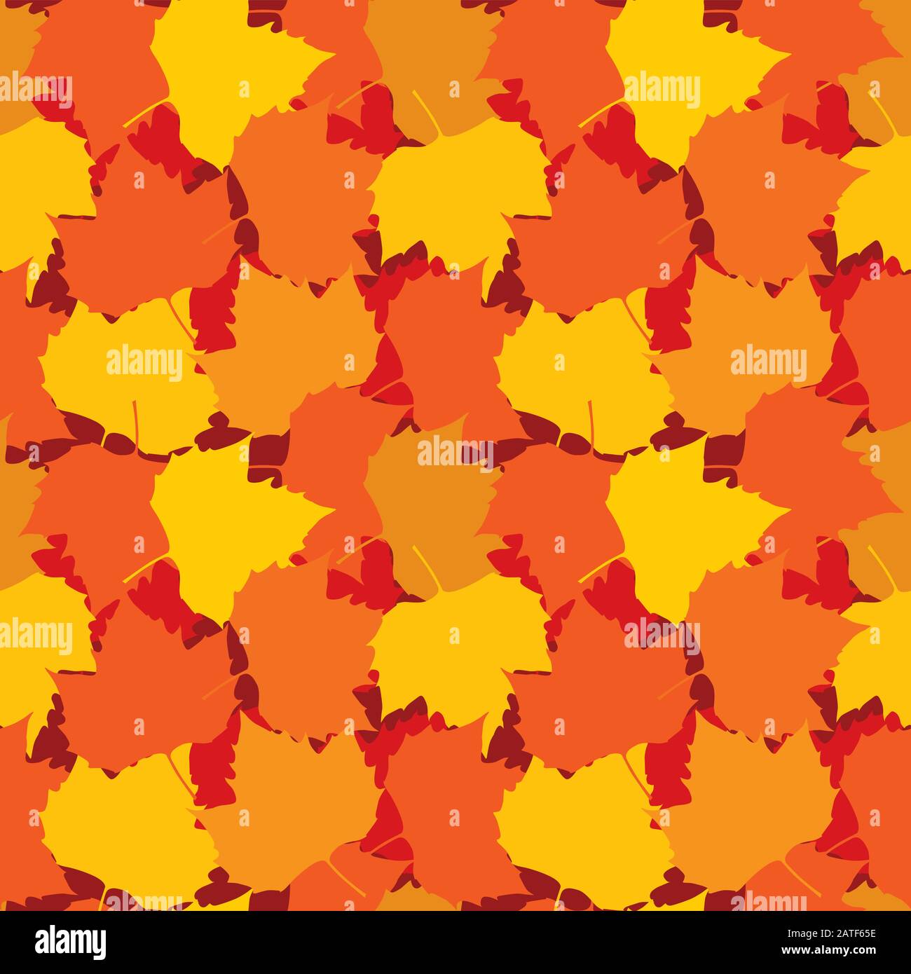 Seamless Autumn Fall leaf pattern Stock Vector Image & Art - Alamy