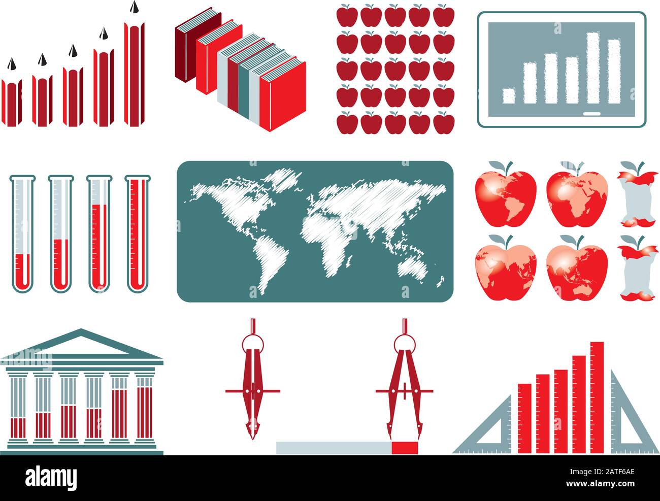 Education Infographics Elements Collection Stock Vector Image & Art - Alamy