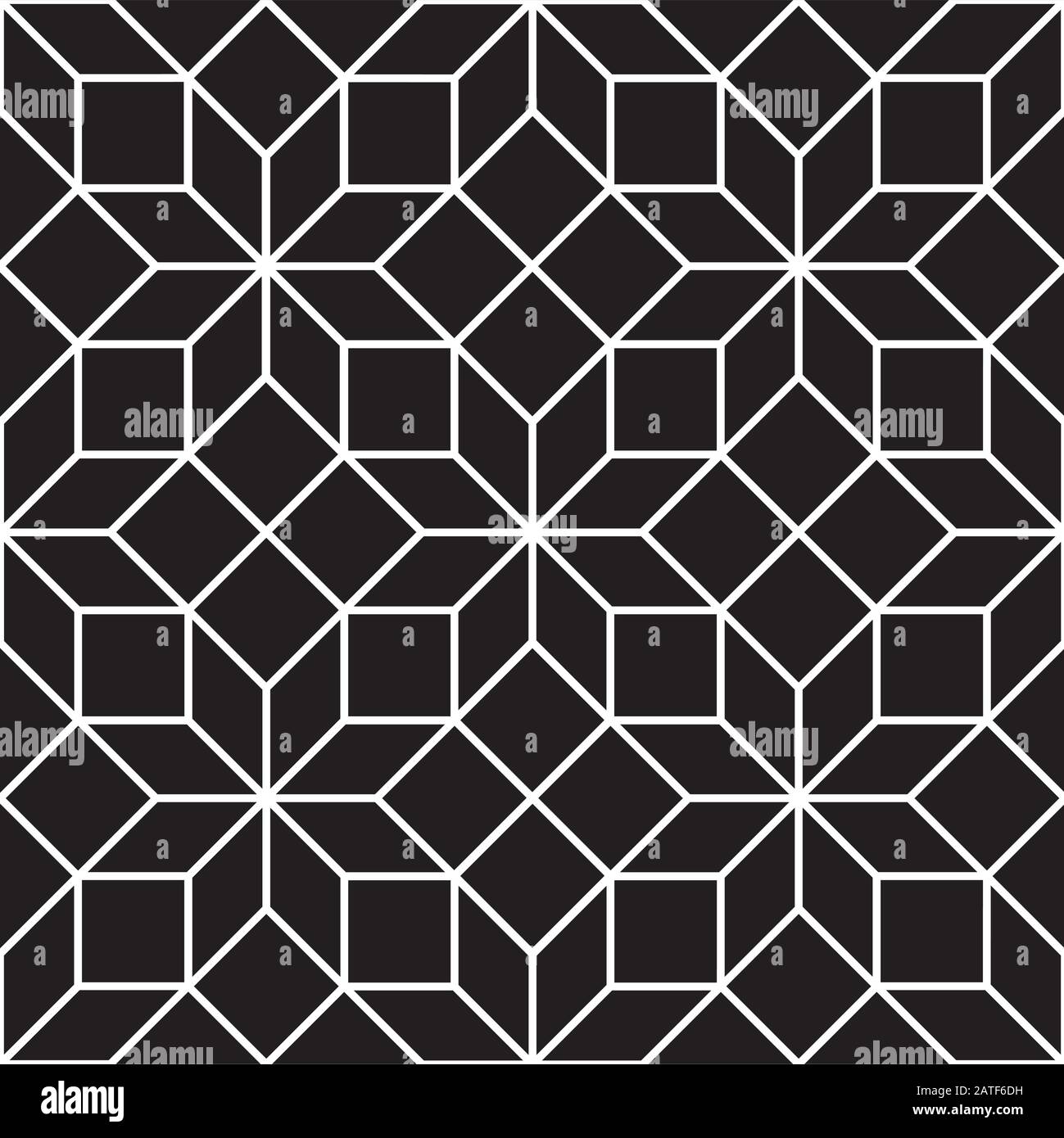 Seamless Art Deco Tracery Trellis Texture Pattern Background - Black ...