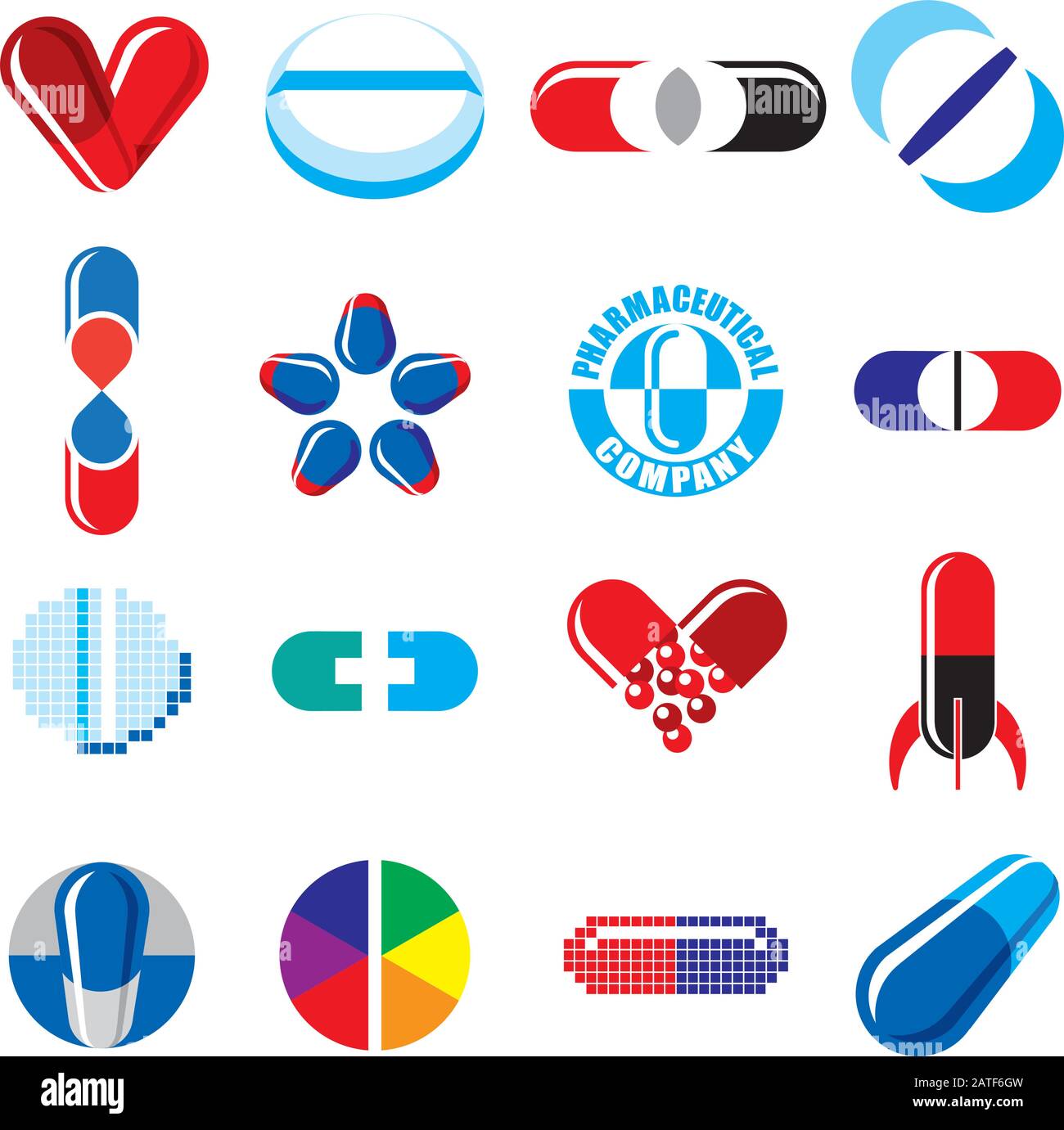 Set of Pharmaceutical Concept Icons Stock Vector Image & Art - Alamy