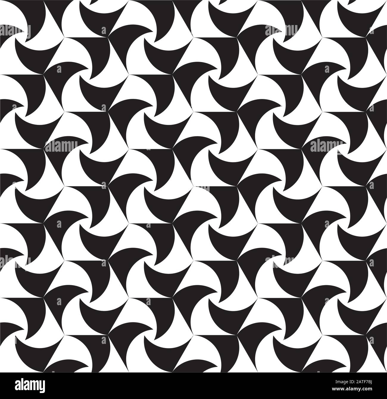 Seamless Op Art Hexagon Spiral Pattern Texture Wallpaper Stock Vector ...