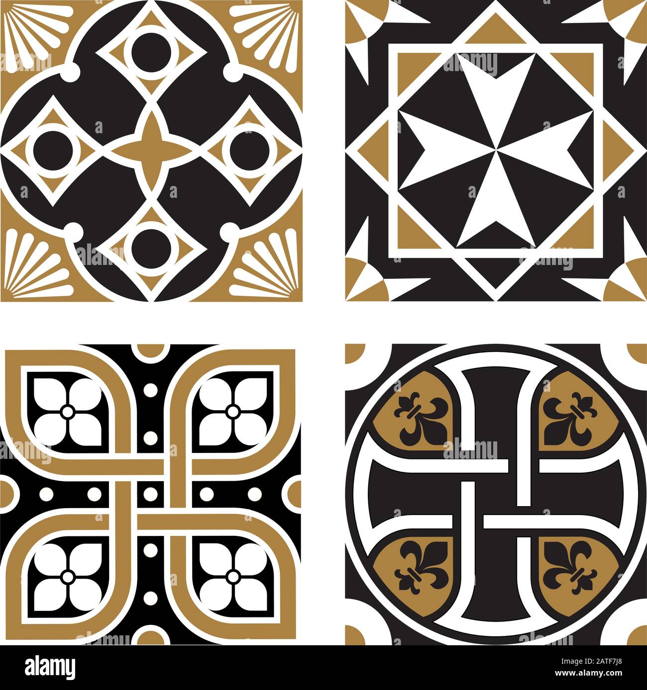 Vintage Ornamental Patterns Stock Vector Image & Art - Alamy