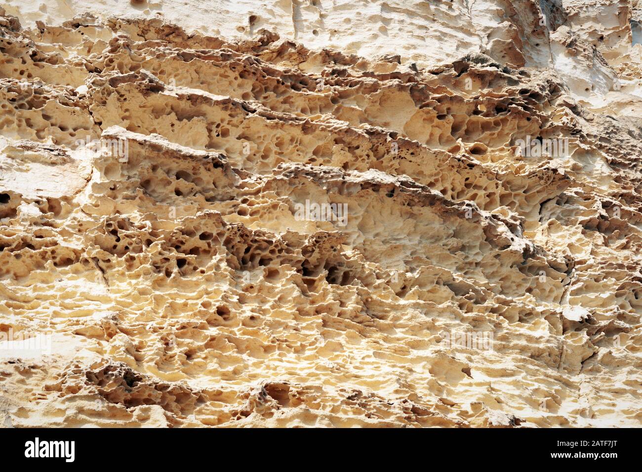 Surface sandy rock. Rocky shore of the Caspian Sea Stock Photo - Alamy