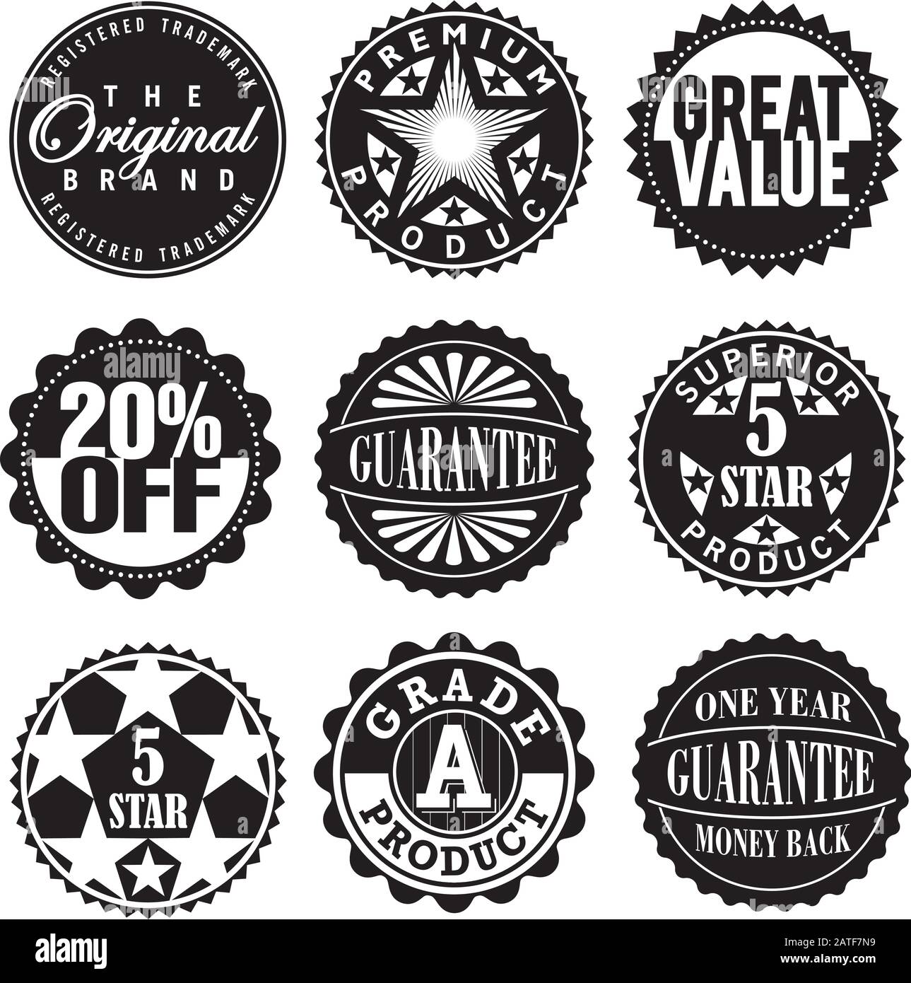 Vintage retro labels hi-res stock photography and images - Alamy