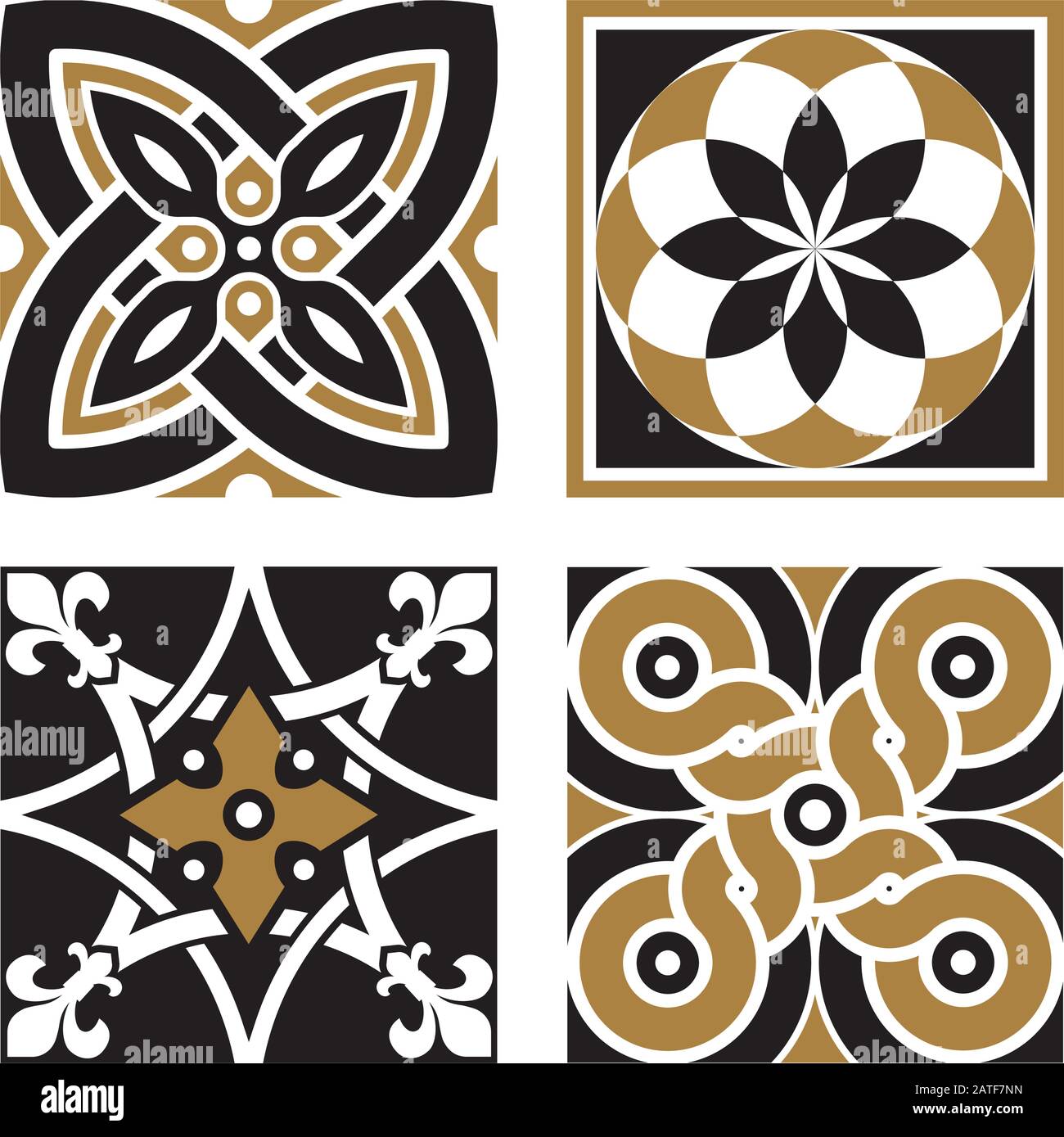 Vintage Ornamental Patterns Stock Vector Image & Art - Alamy