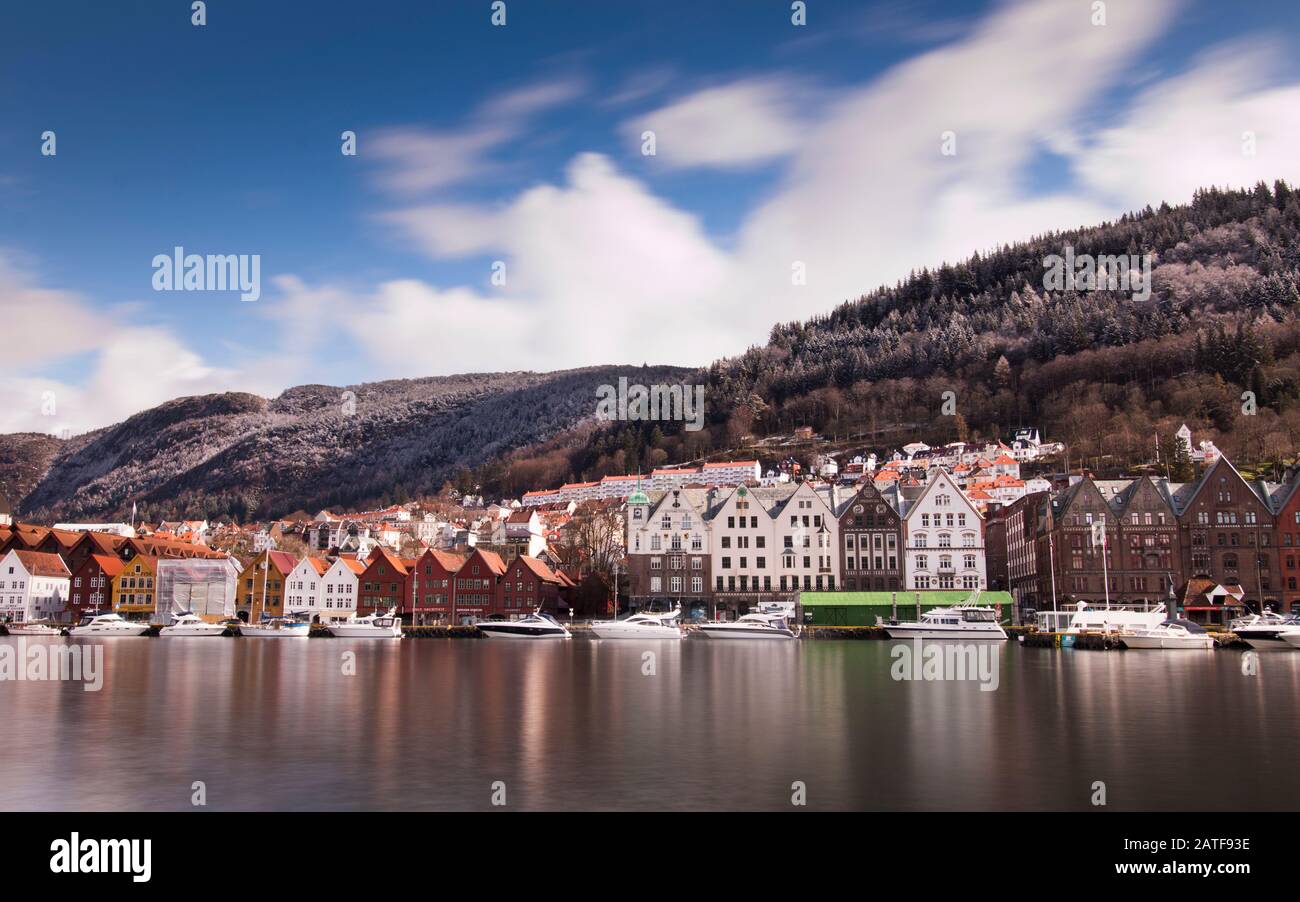 Bergen harbour Norway Stock Photo - Alamy