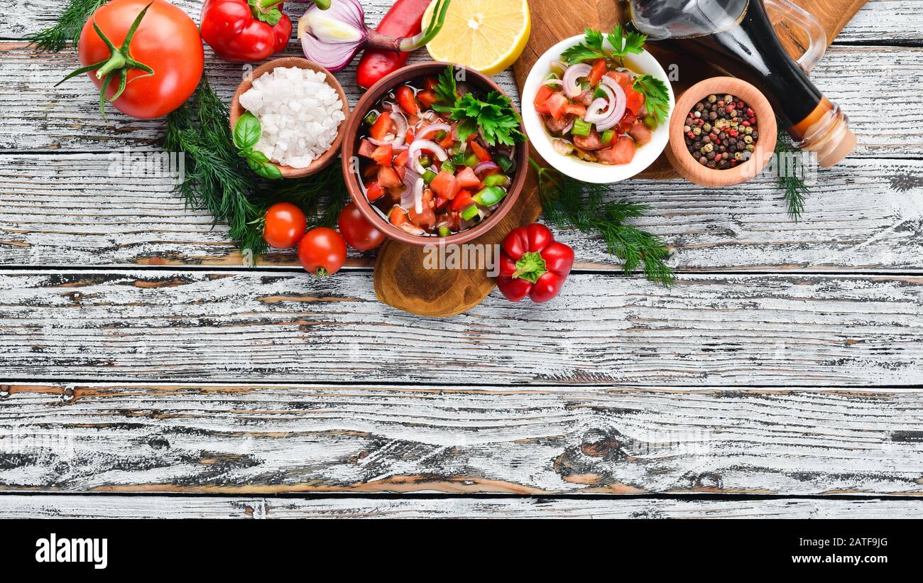 salsa sauce and ingredients. Latin American Mexican Traditional Sauce ...