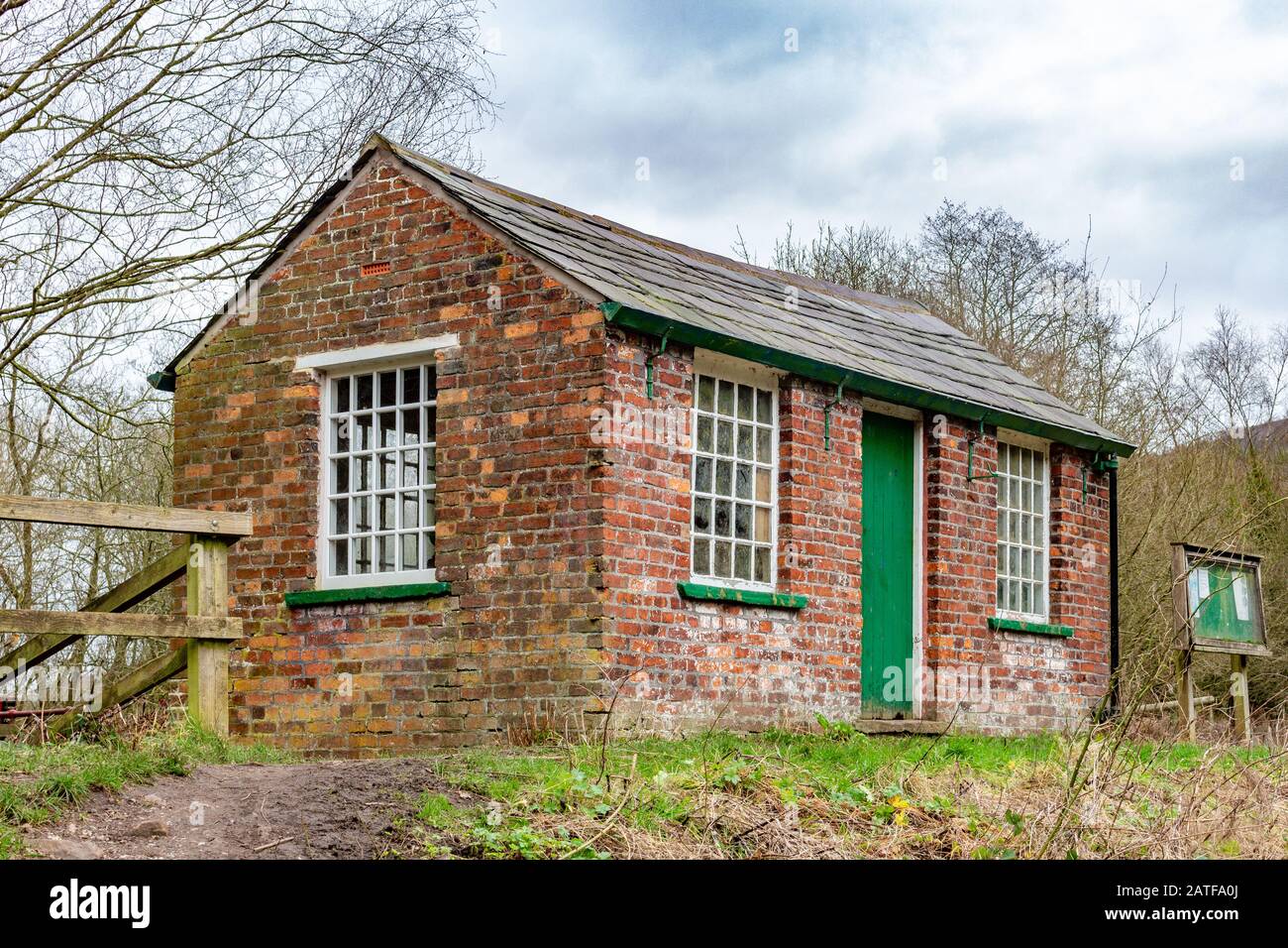 Disused machinery maintendance building at the site of the former ...
