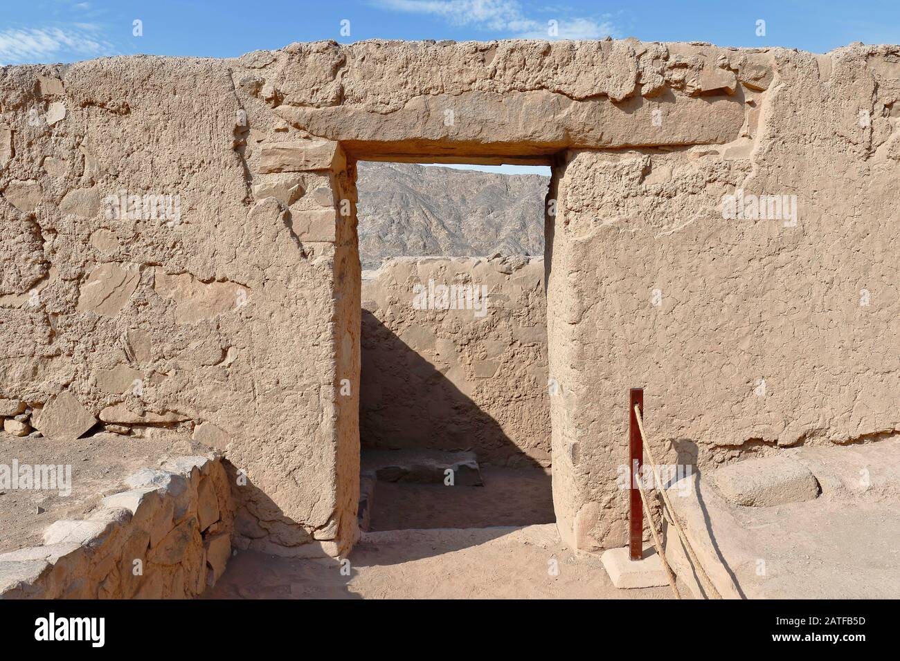 View of the ancient ruins of the archeological zone Huaycan de ...