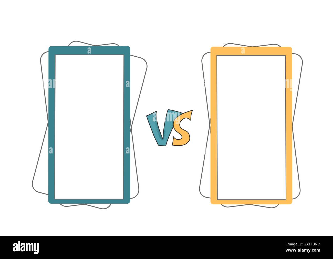 Versus sign with copy space. VS screen. Decorative battle cover with ...