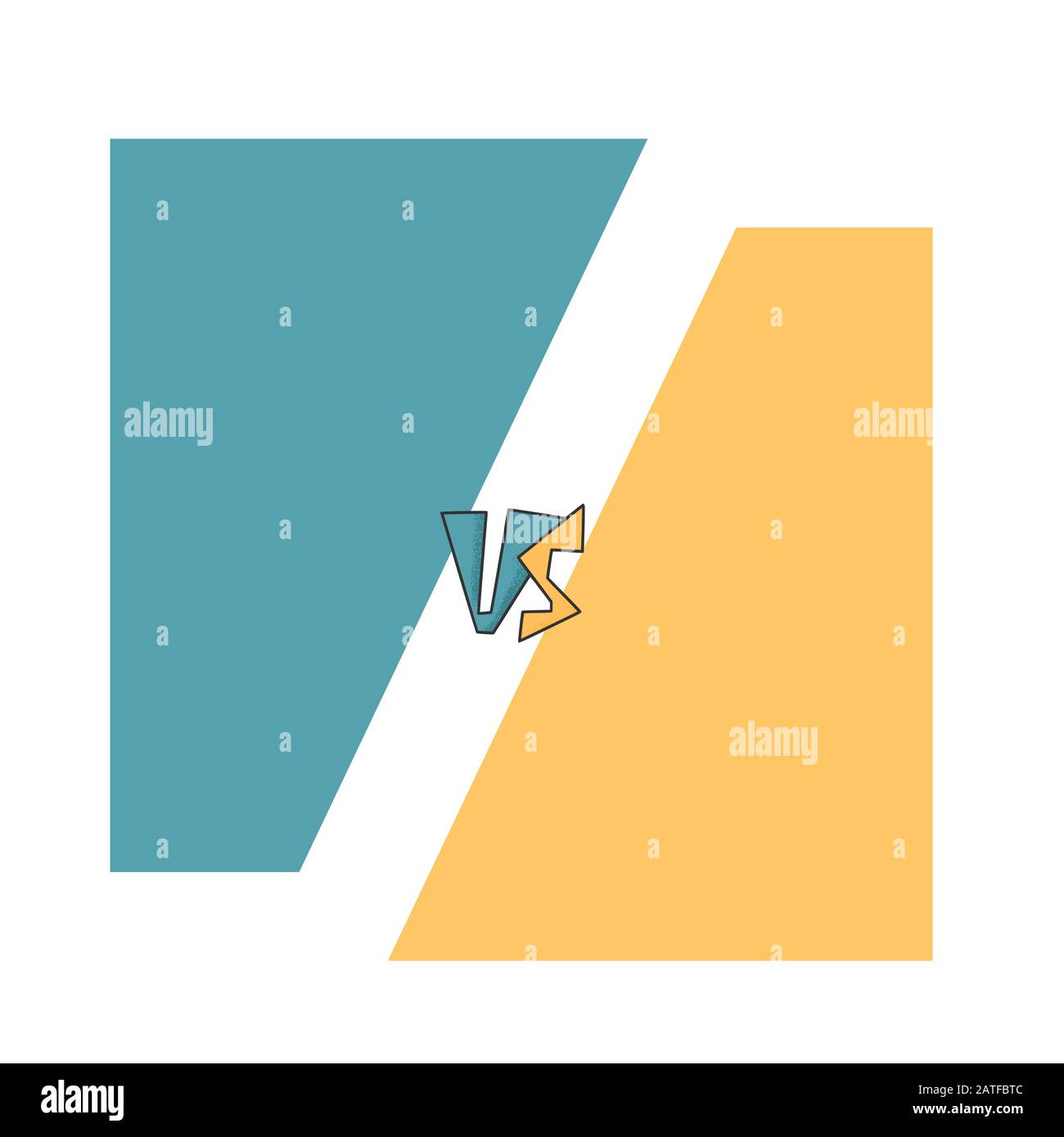 Versus sign with copy space. VS screen. Decorative battle cover with ...