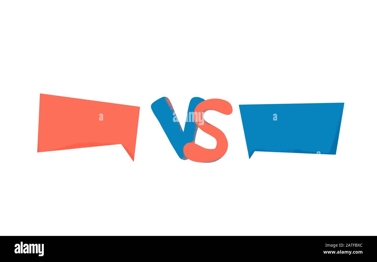 Versus sign with copy space. VS screen. Decorative battle cover with ...