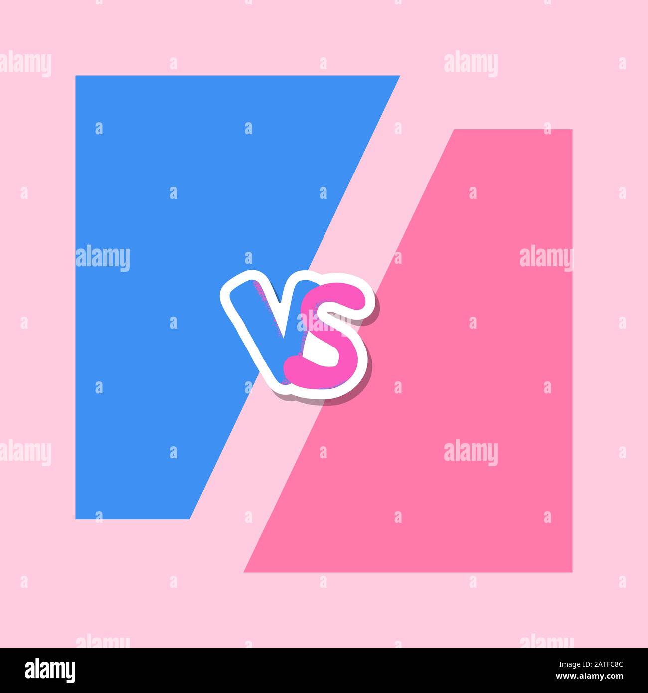 Versus sign with copy space. VS screen. Decorative battle cover with ...