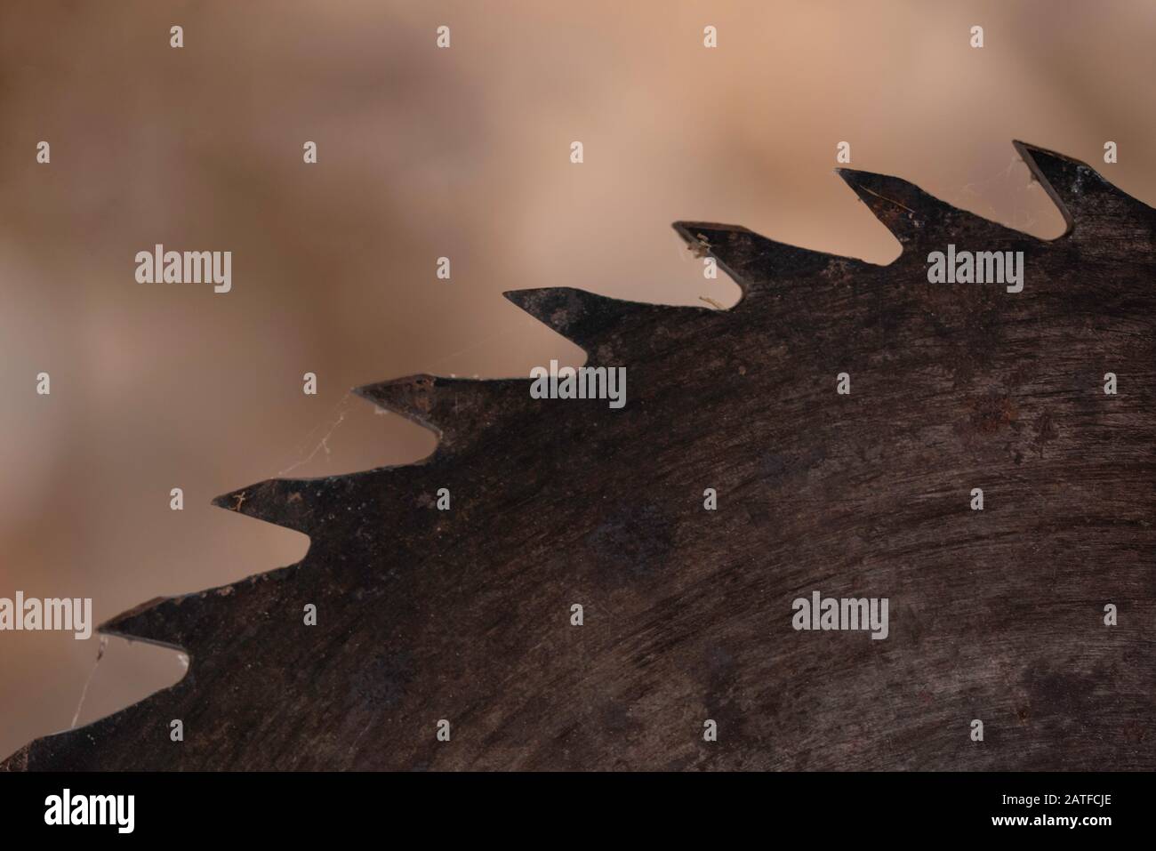 old rusty circular saw with sharp teeth Stock Photo - Alamy
