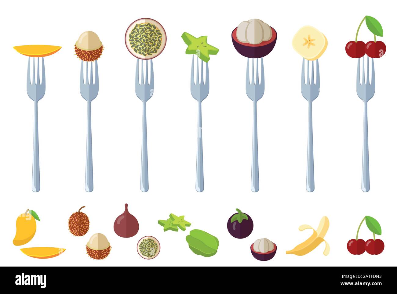 Fresh green passion fruits Stock Vector Images - Alamy