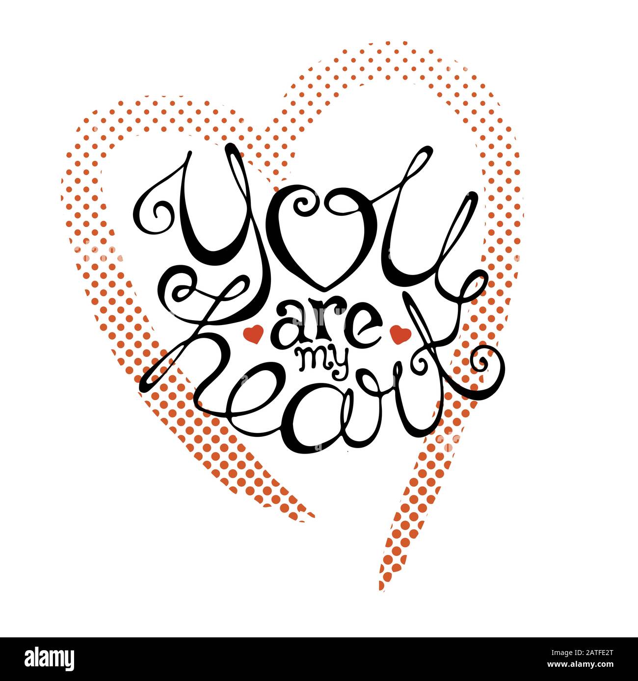 Dotted heart in love Cut Out Stock Images & Pictures - Alamy