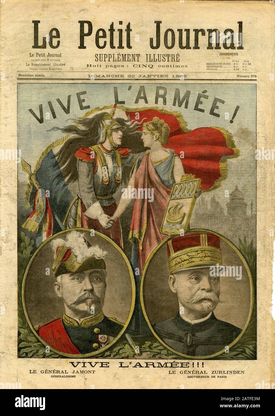 The Dreyfus Affair 1894-1906 - Petit Journal 1 30 1898 - French ...