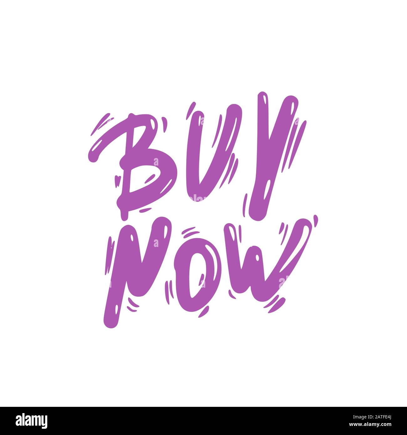 Buy now hand drawn quote. Text emblem. Stylized retail slogan isolated ...