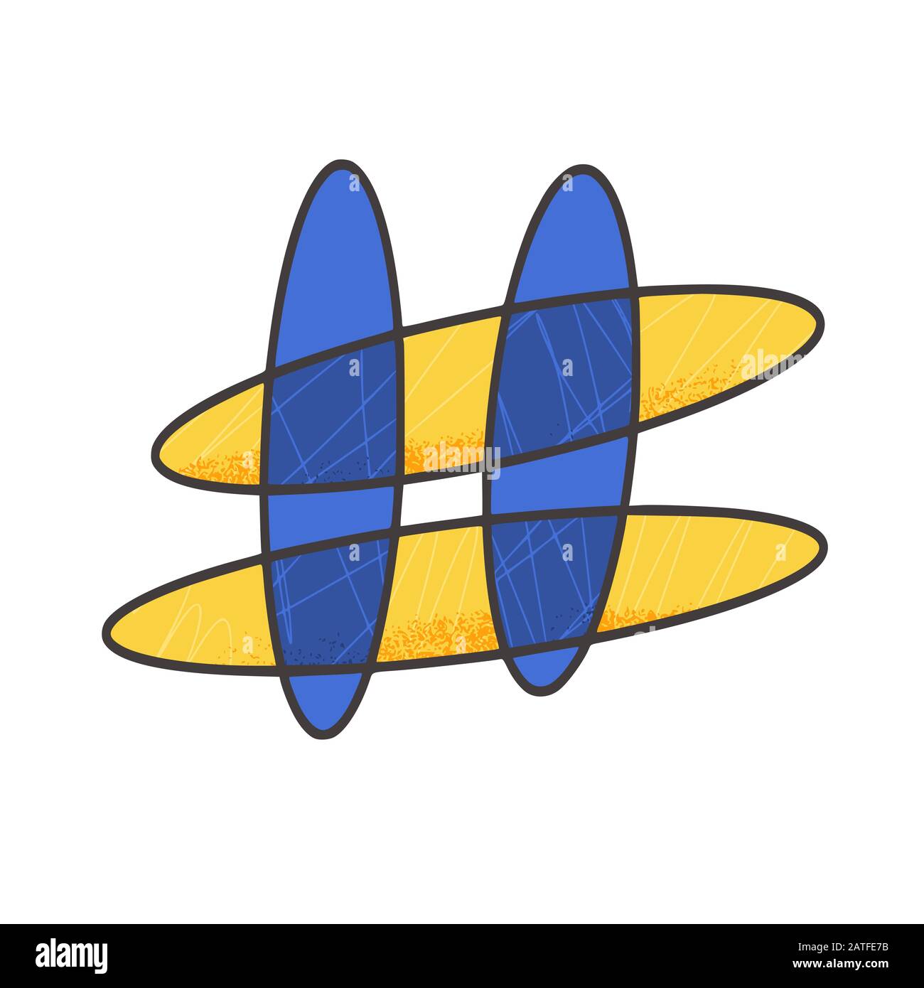 Hashtag or number sign isolated on white background. Social media ...