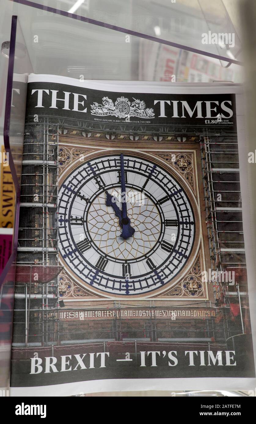 The london times newspaper front page hi-res stock photography and ...