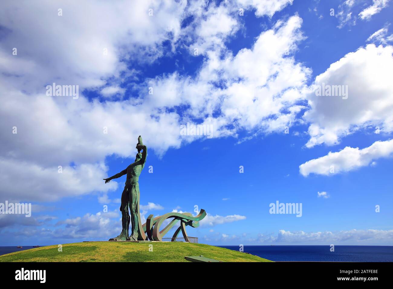 Triton statue on the beach hi-res stock photography and images - Alamy