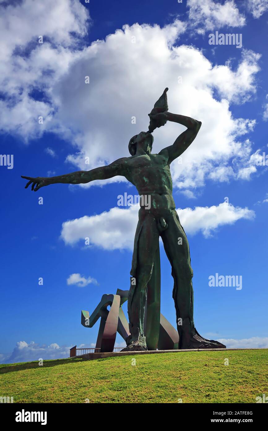 Triton statue on the beach hi-res stock photography and images - Alamy