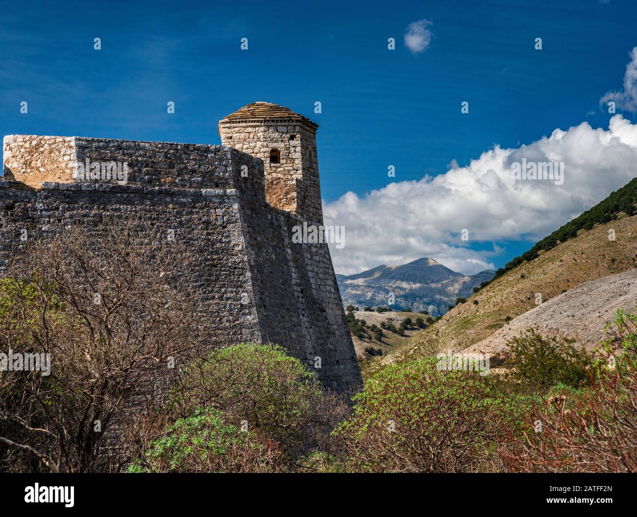 Porto Palermo Castle, Ionian Sea coast near Himara (Himare), Albanian ...